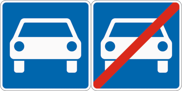 Ende Einer Kraftfahrstrae